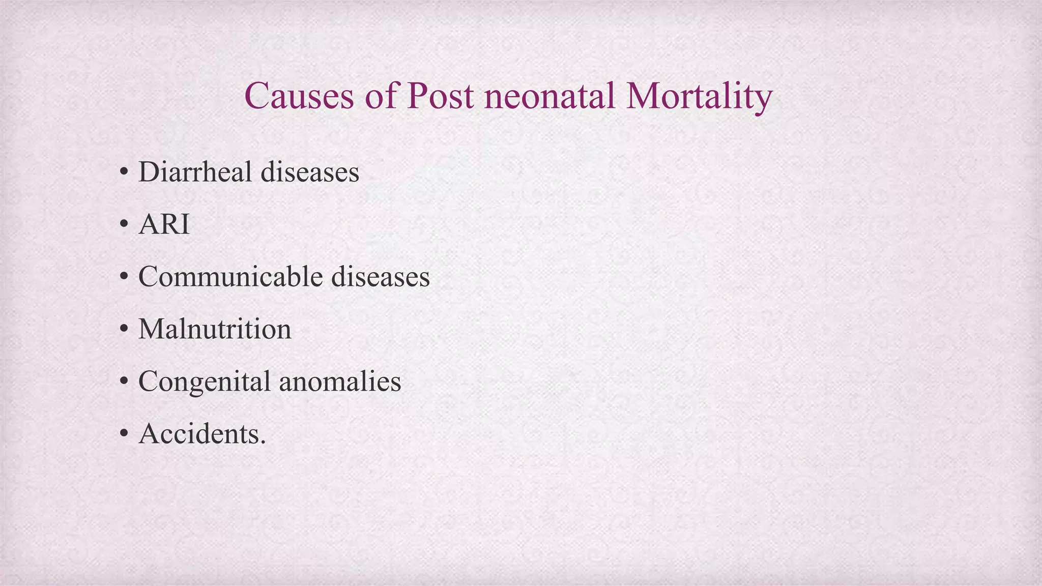 Indicators of mch care | PPTX