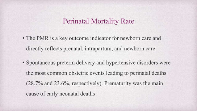 Indicators of mch care | PPTX