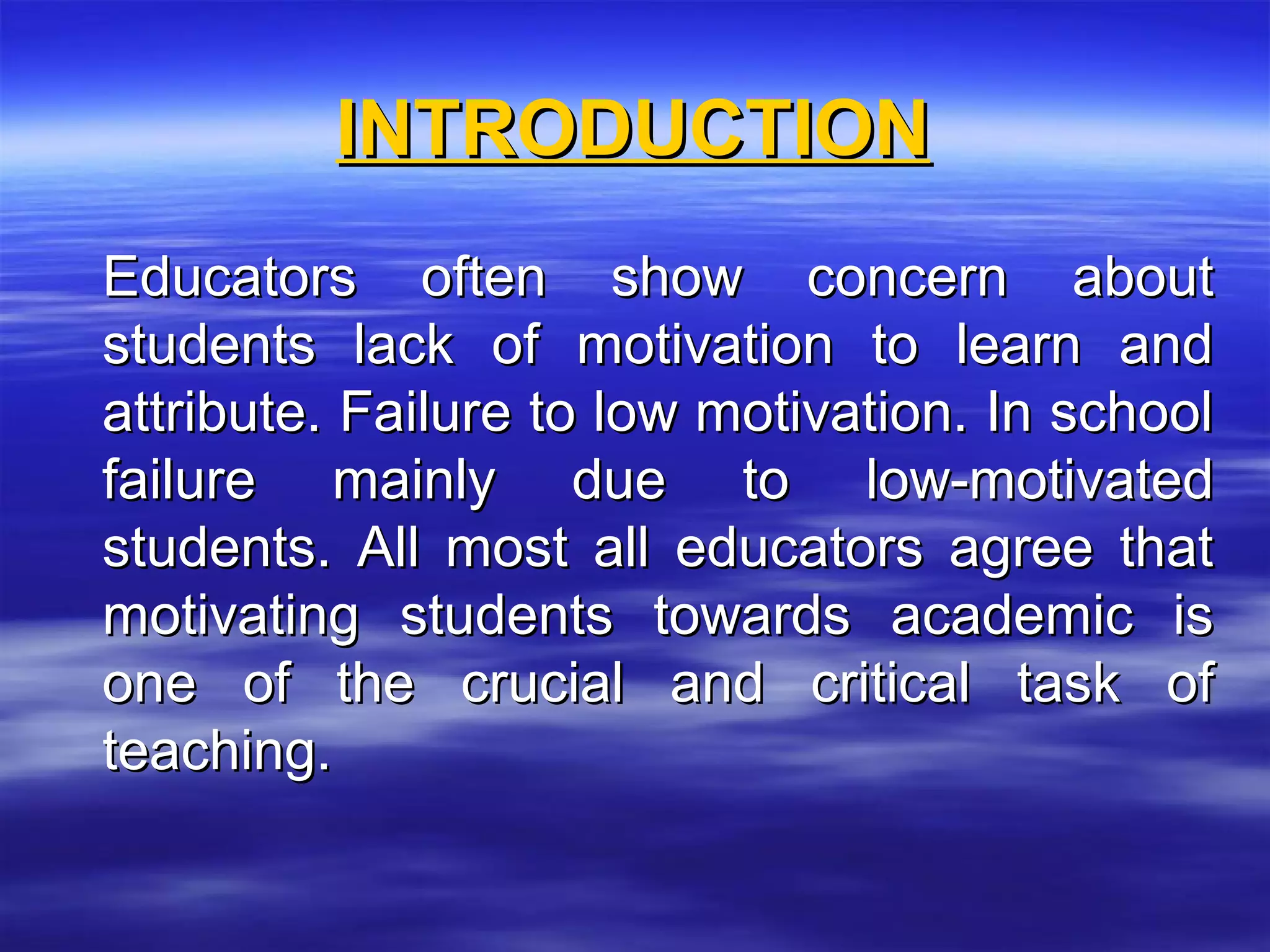 Indicators of motivated students | PPT
