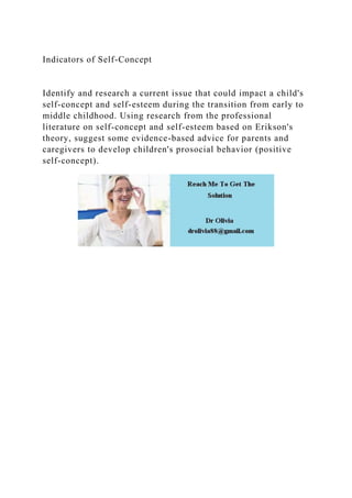 Indicators of Self-ConceptIdentify and research a current issu.docx