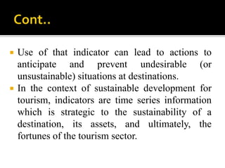Indicators of Sustainable Tourism Development and Management.pptx