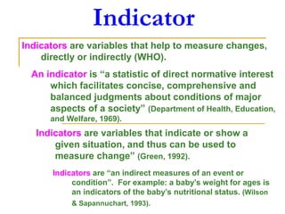 Indicators & Targets Example | PPTX