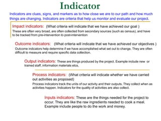 Indicators & Targets Example | PPTX