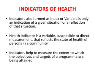 indicatotors of health - Copy (2).phhhhhhhhhhdf | PPT