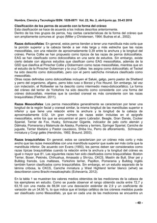 Determinación del índice cefálico y biotipo cefálico en perros mestizos ...