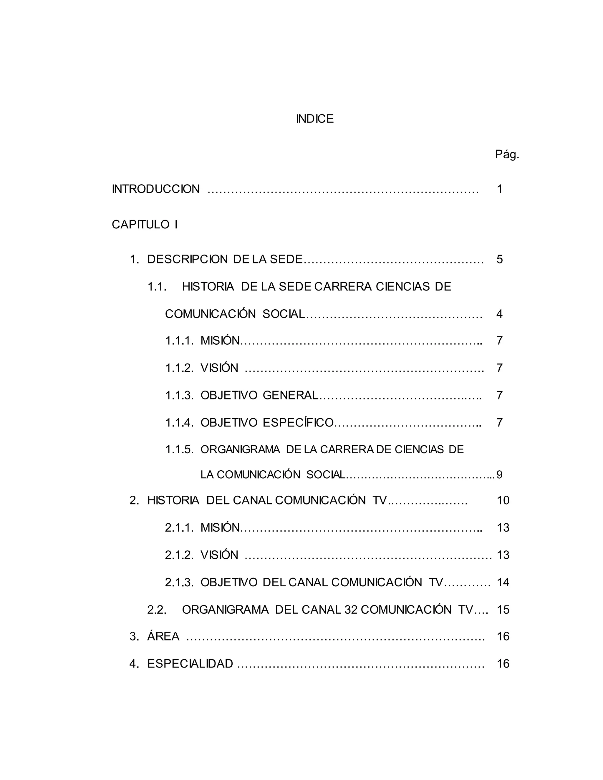Indice del informe oficial modificado este ahora siii este si essssss | PDF