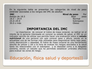 Indice de masa corporal | PDF