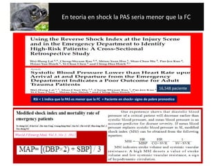 Indice de shock, shock index, trauma | PPTX