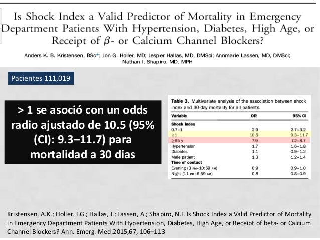 Indice de shock, shock index, trauma