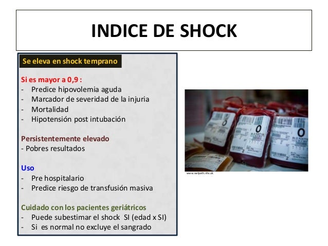 Indice de shock, shock index, trauma