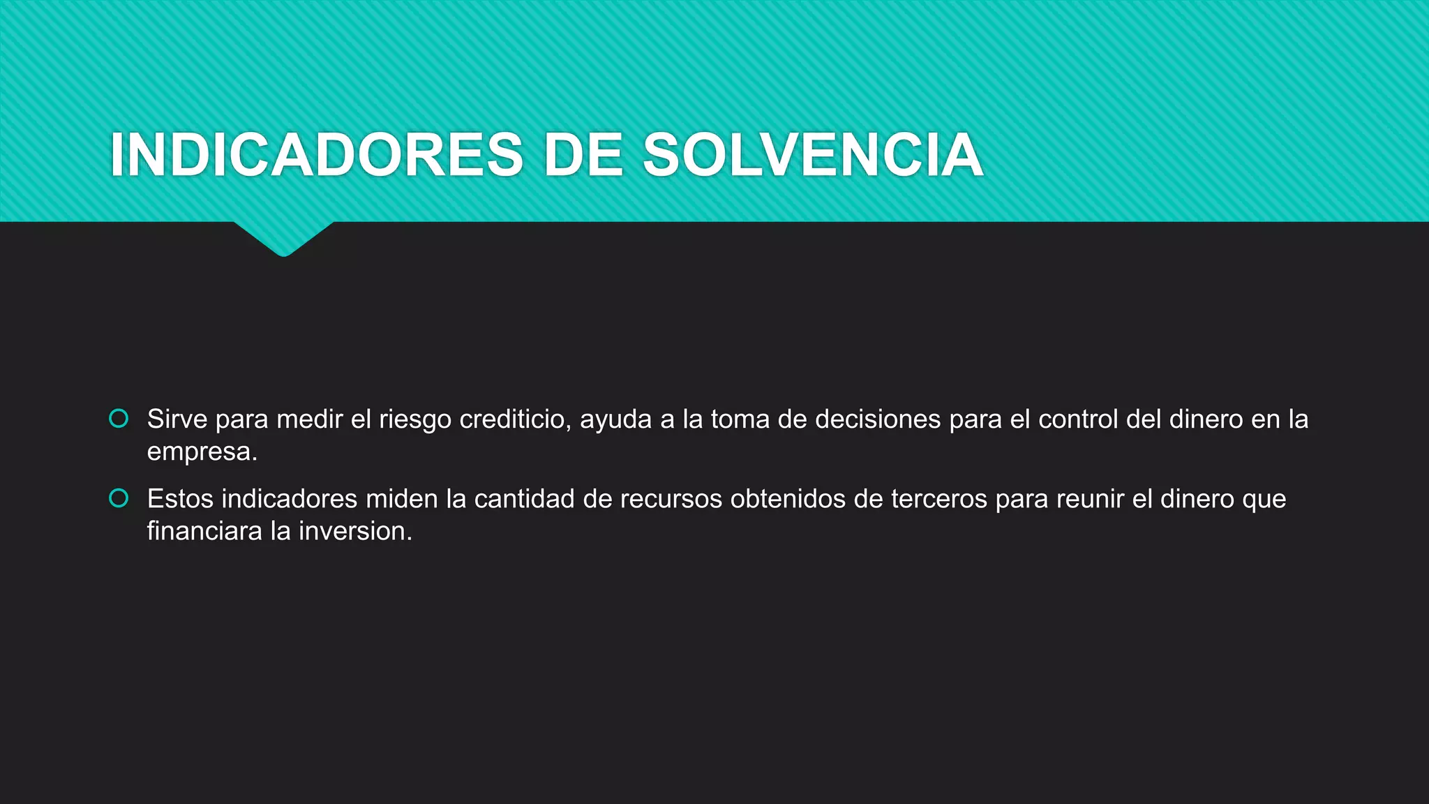 Indice de solvencia | PPTX