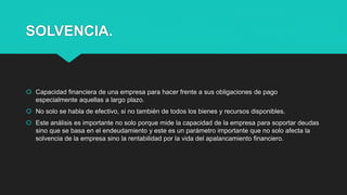 Indice de solvencia | PPTX