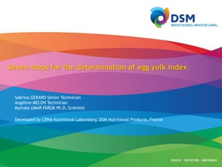 yolk index | PPTX