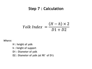yolk index | PPTX