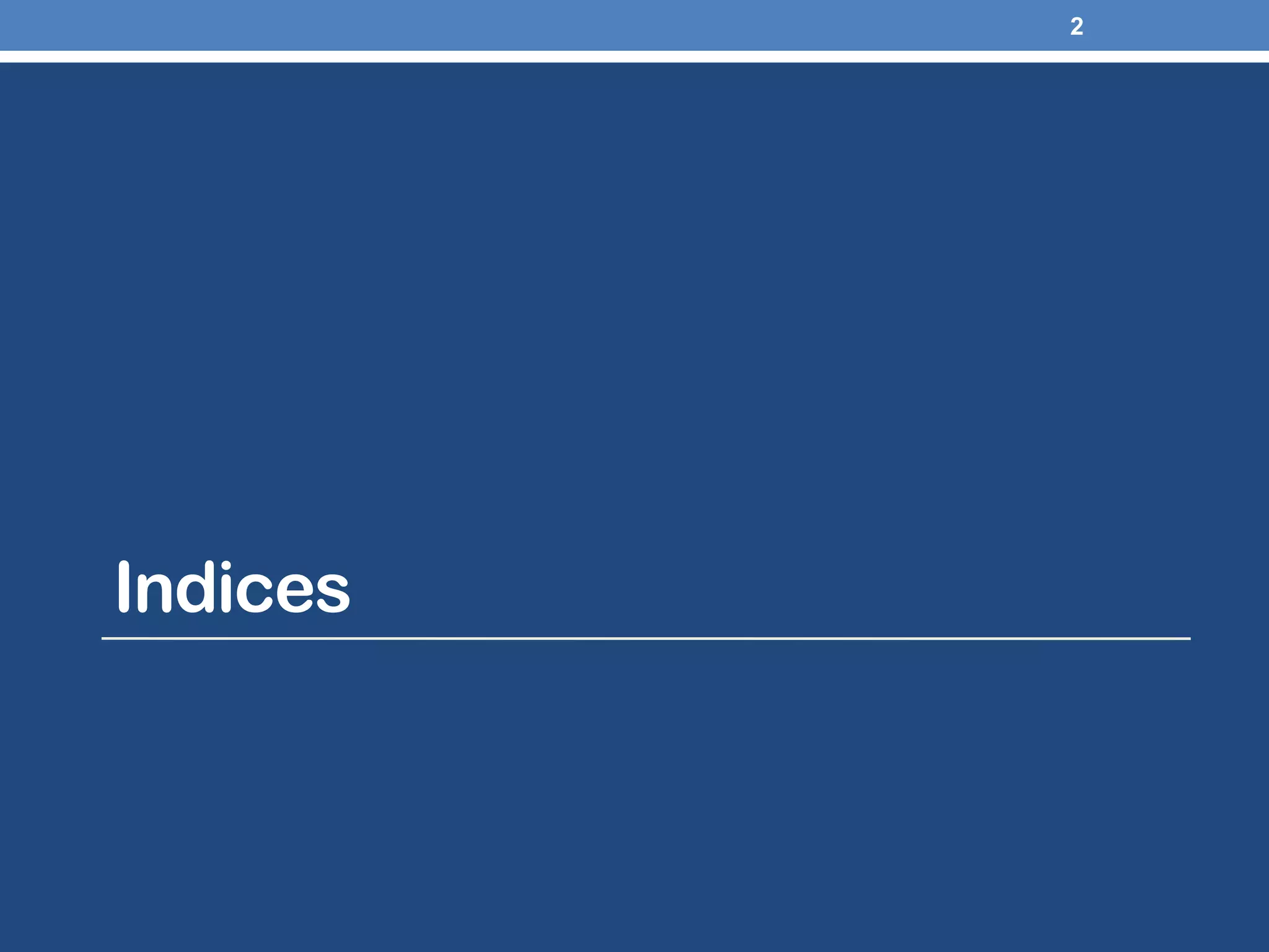 Introduction to Indices | PDF