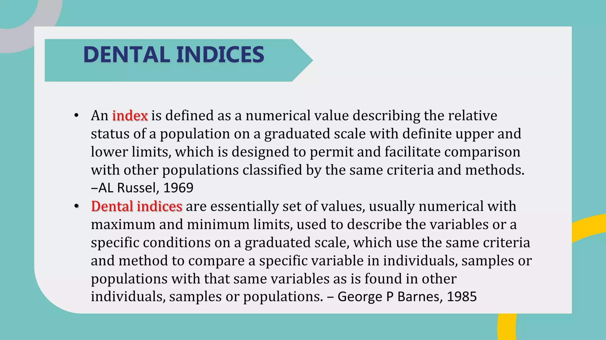 Oral Hygiene Index (OHI) and Oral Hygiene Index-Simplified (OHI-S) | PPTX