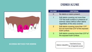 Oral Hygiene Index (OHI) and Oral Hygiene Index-Simplified (OHI-S) | PPTX