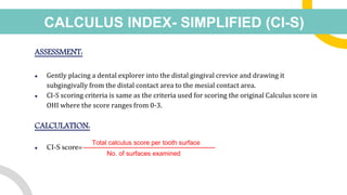 Oral Hygiene Index (OHI) and Oral Hygiene Index-Simplified (OHI-S ...