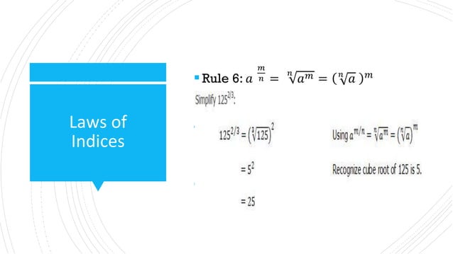 Math Powerpoint - Indices for Grade Nine | PPT