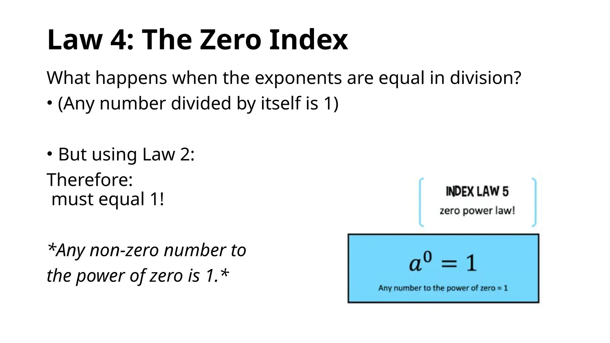Indices: A lesson on the different Laws of exponents | PPTX