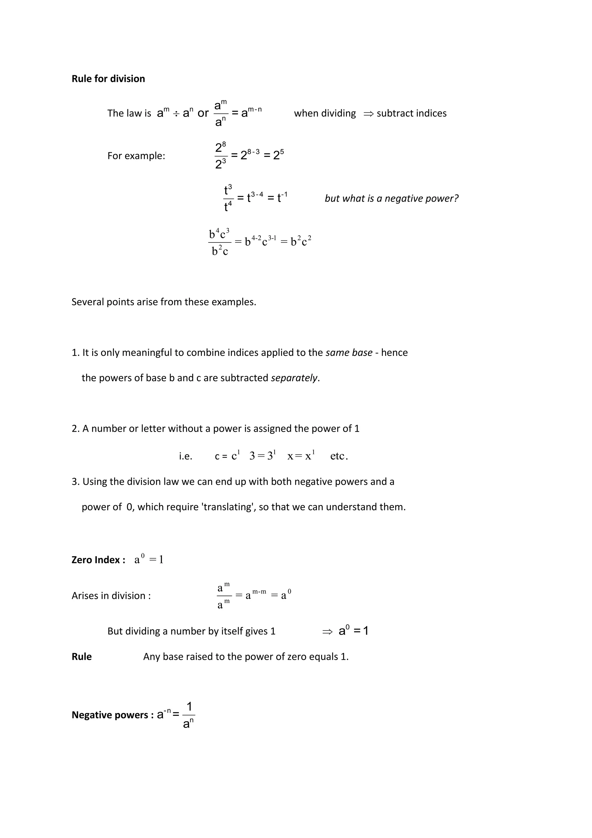 Indices and logarithms | DOCX