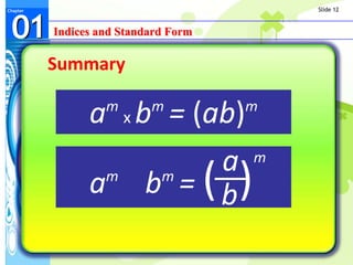 Indices and standard form | PPSX