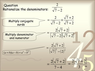 Indices and surds | PPT
