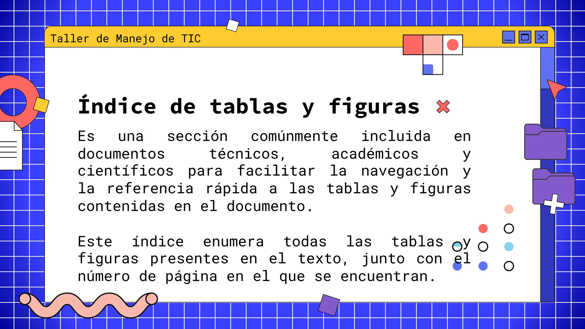 Guía para generar tabla de contenido, Índices de tablas e índice de ...
