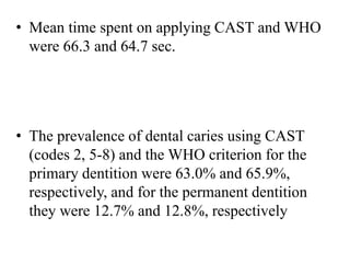 Indices for dental caries | PPTX