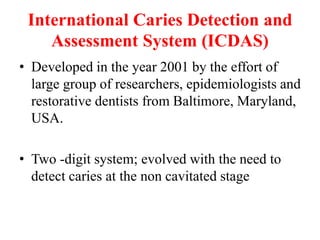 Indices for dental caries | PPTX