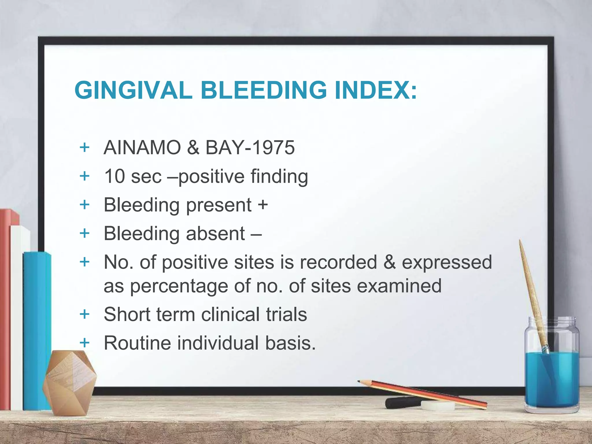 Indices in periodontology | PPTX