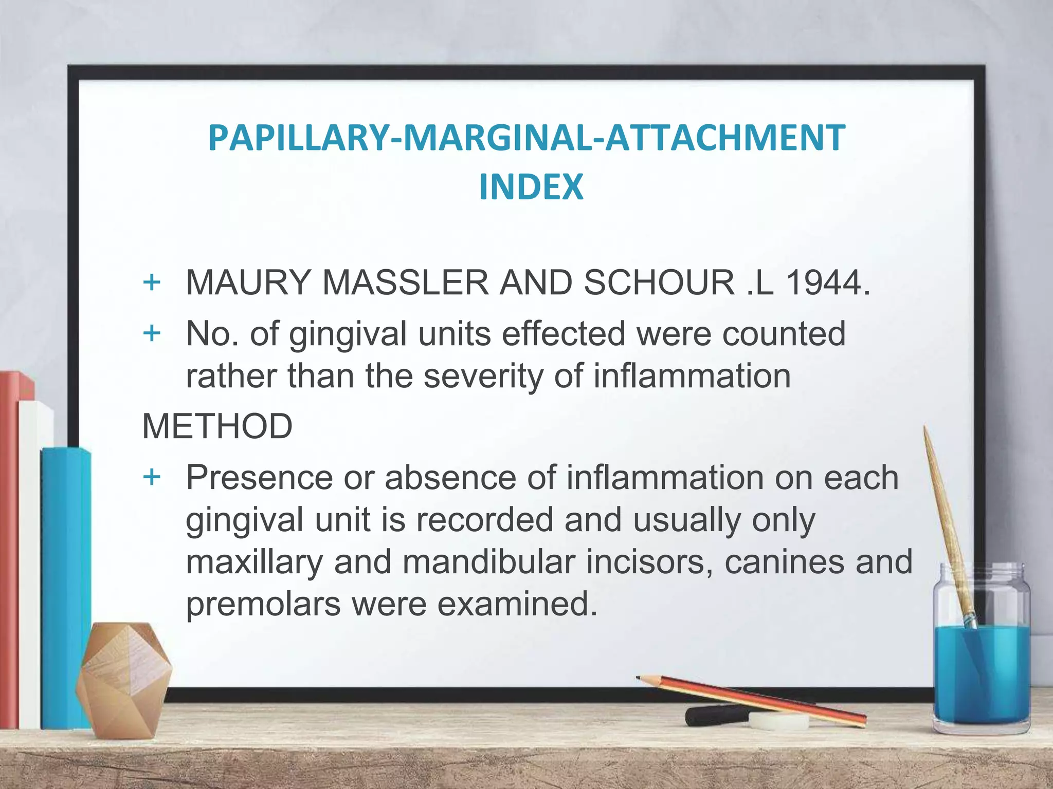 Indices in periodontology | PPTX