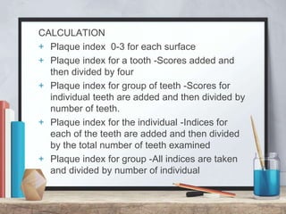 Indices in periodontology | PPTX