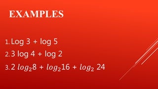 Indices and logarithm | PPTX