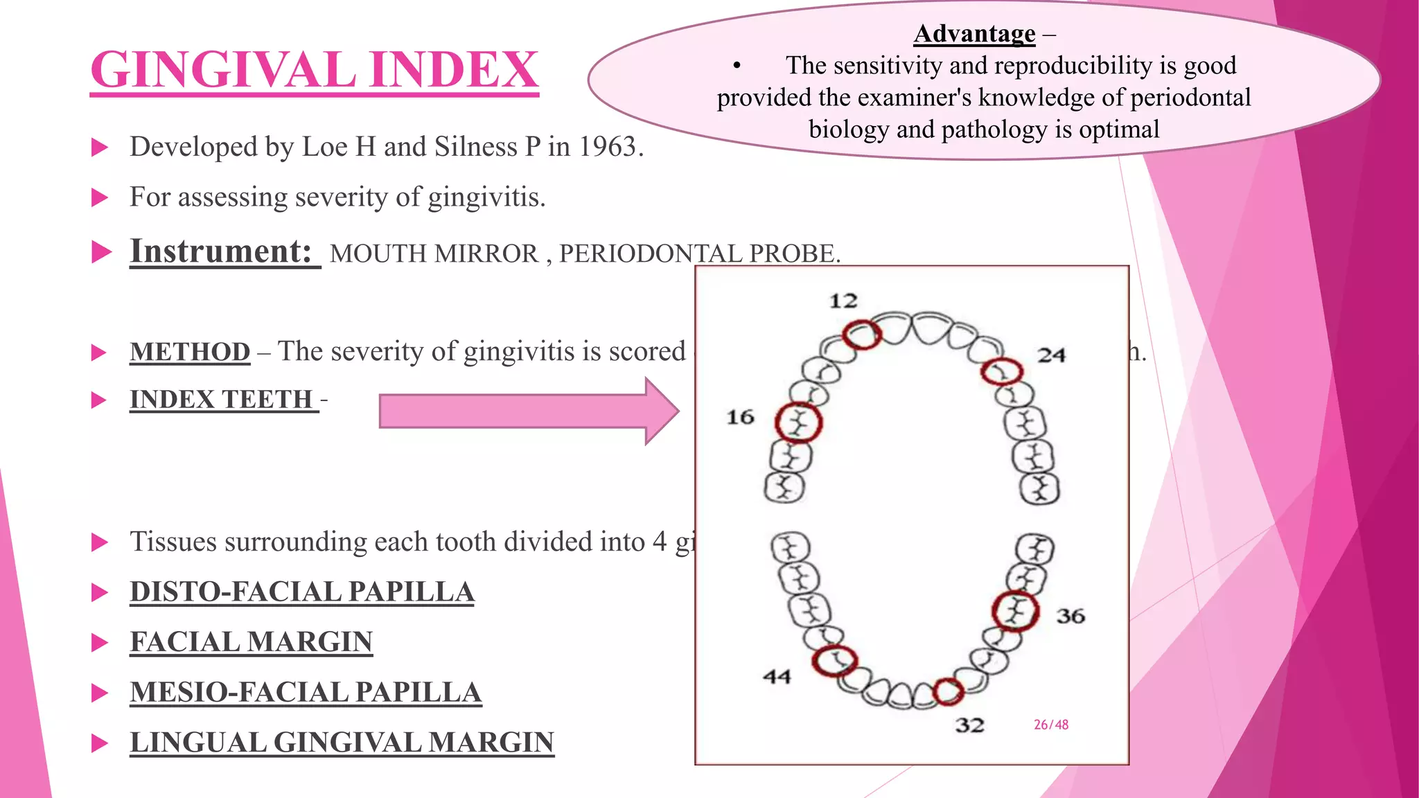 INDICES IN PERIODONTOLOGY | PPTX
