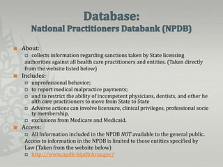 Indices, Registries, And Databases | PPTX