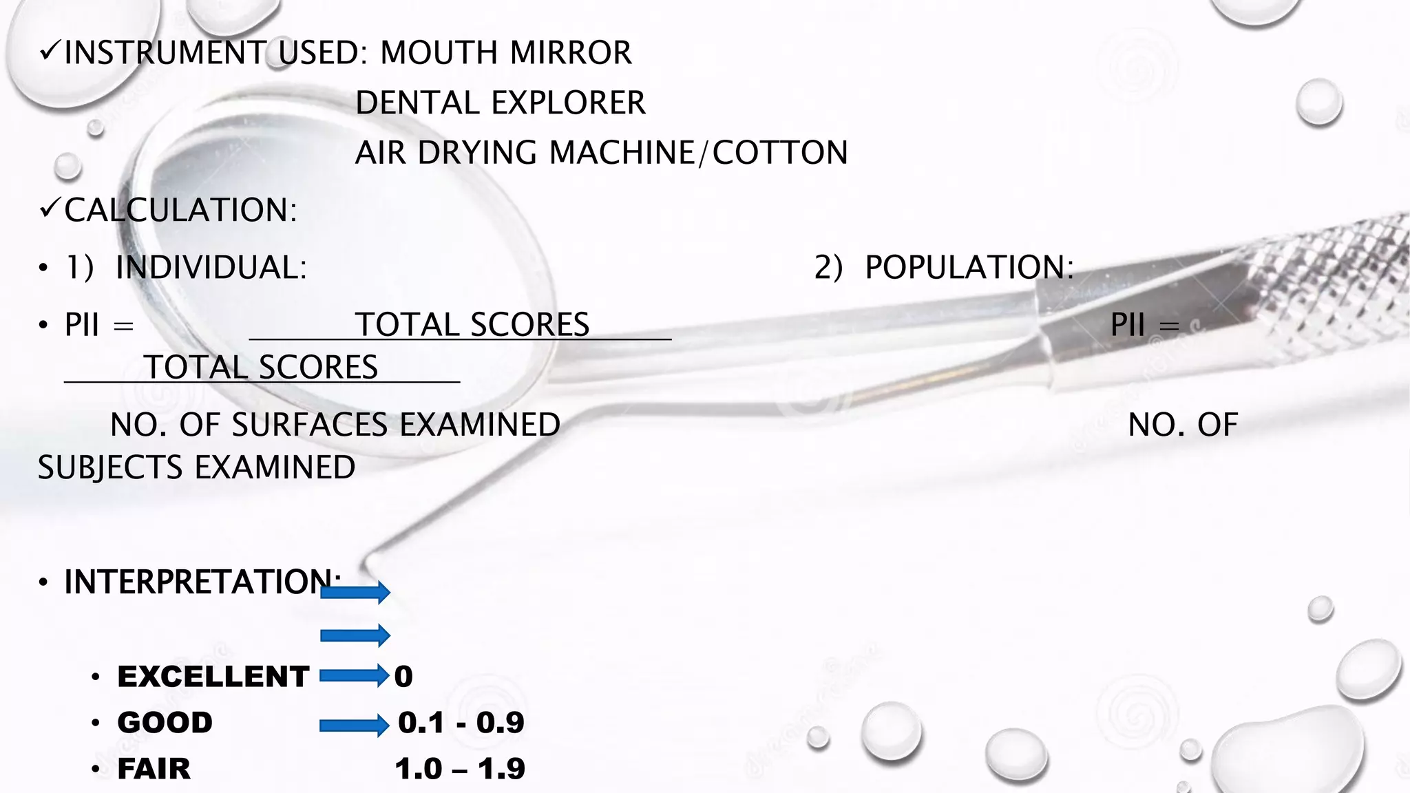 Indices used in periodontal destruction | PPTX