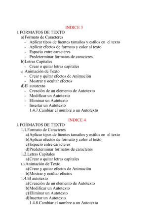 Indice todo | PDF