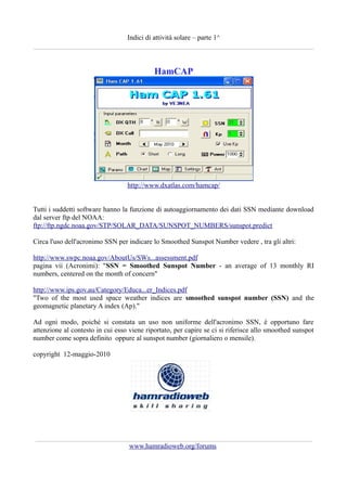 Indici attività solare 1 | PDF | Geography | Science