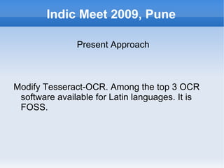 Indic OCR | ODP | Photo Editing Software | Computer Software and ...
