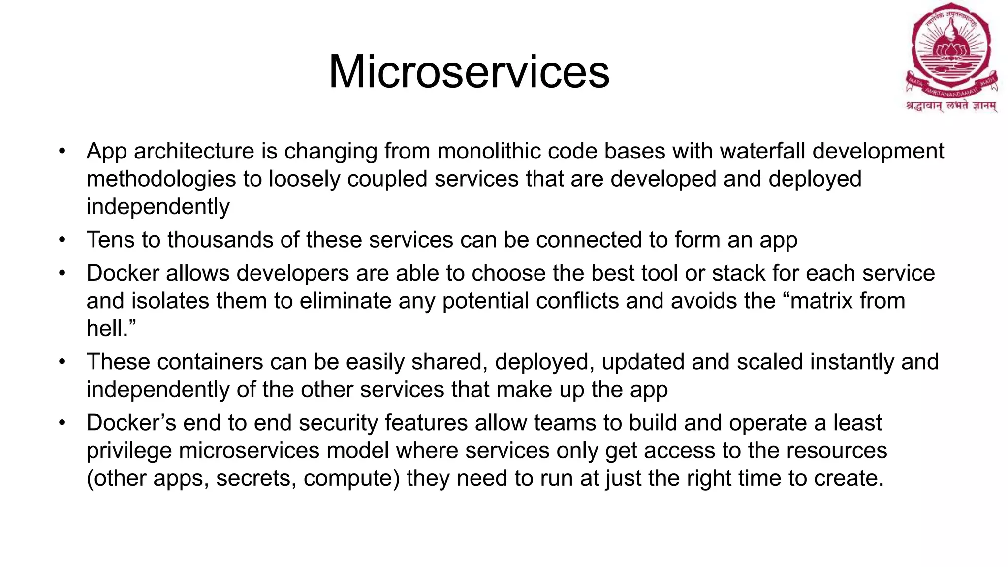 Containerization Principles Overview For App Development And Deployment