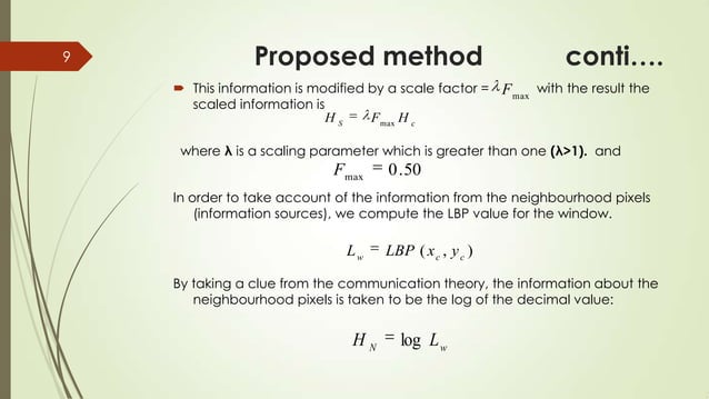 fuzzy LBP for face recognition ppt | PPT