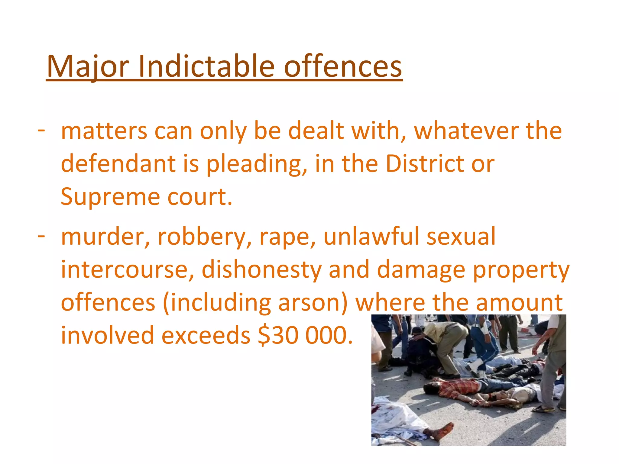 Indictable offences | PPT