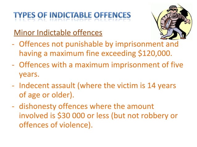 Indictable offences | PPT