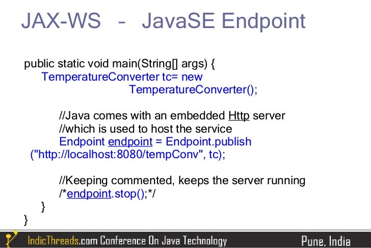 Java web services using JAX-WS