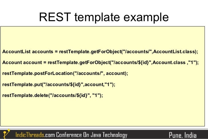 Building RESTful applications using Spring MVC Building RESTful applications using Spring MVC