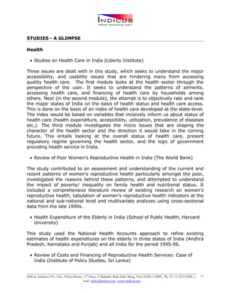 Indicus Analytics Profile | DOC