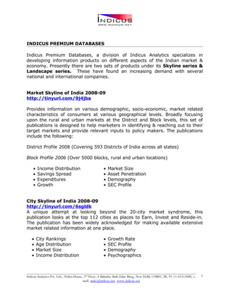 Indicus Analytics Profile | DOC