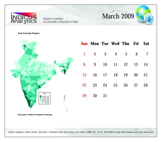 Indicus Calendar 2009 | PDF