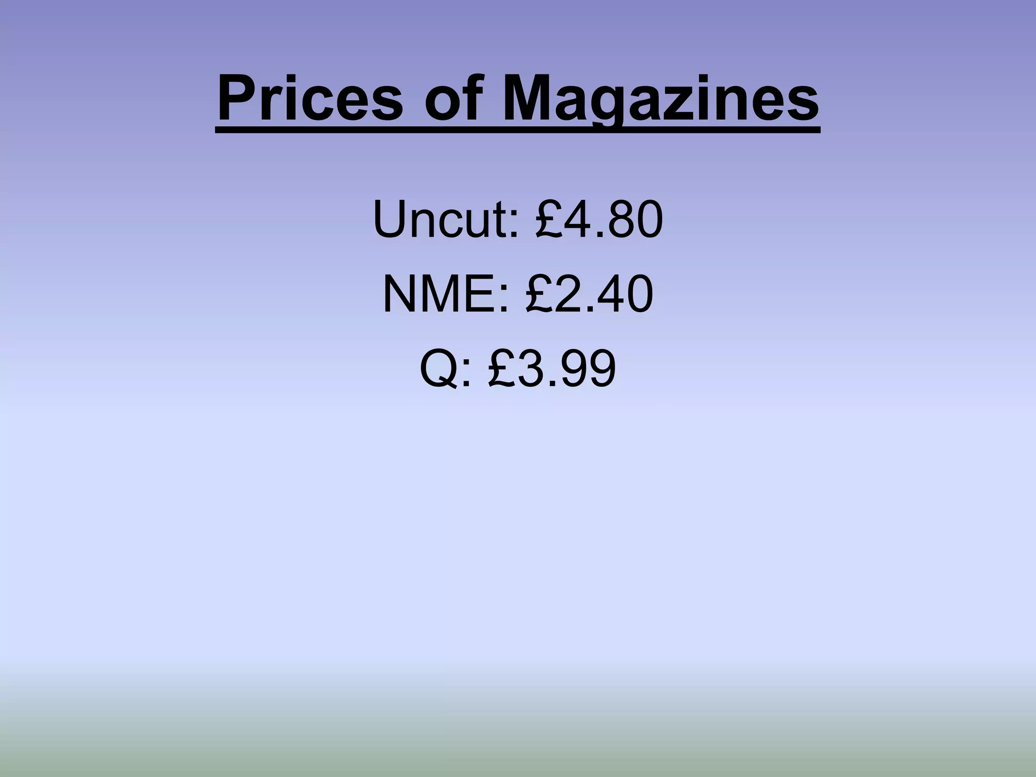 Indie music magazine market | PPTX